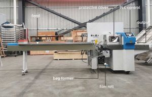 Horizontal Flow Pack Protein Bar Packaging Machine