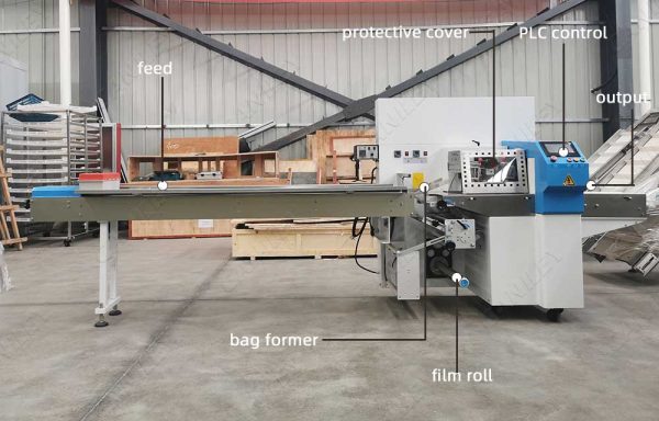 Horizontal Flow Pack Protein Bar Packaging Machine